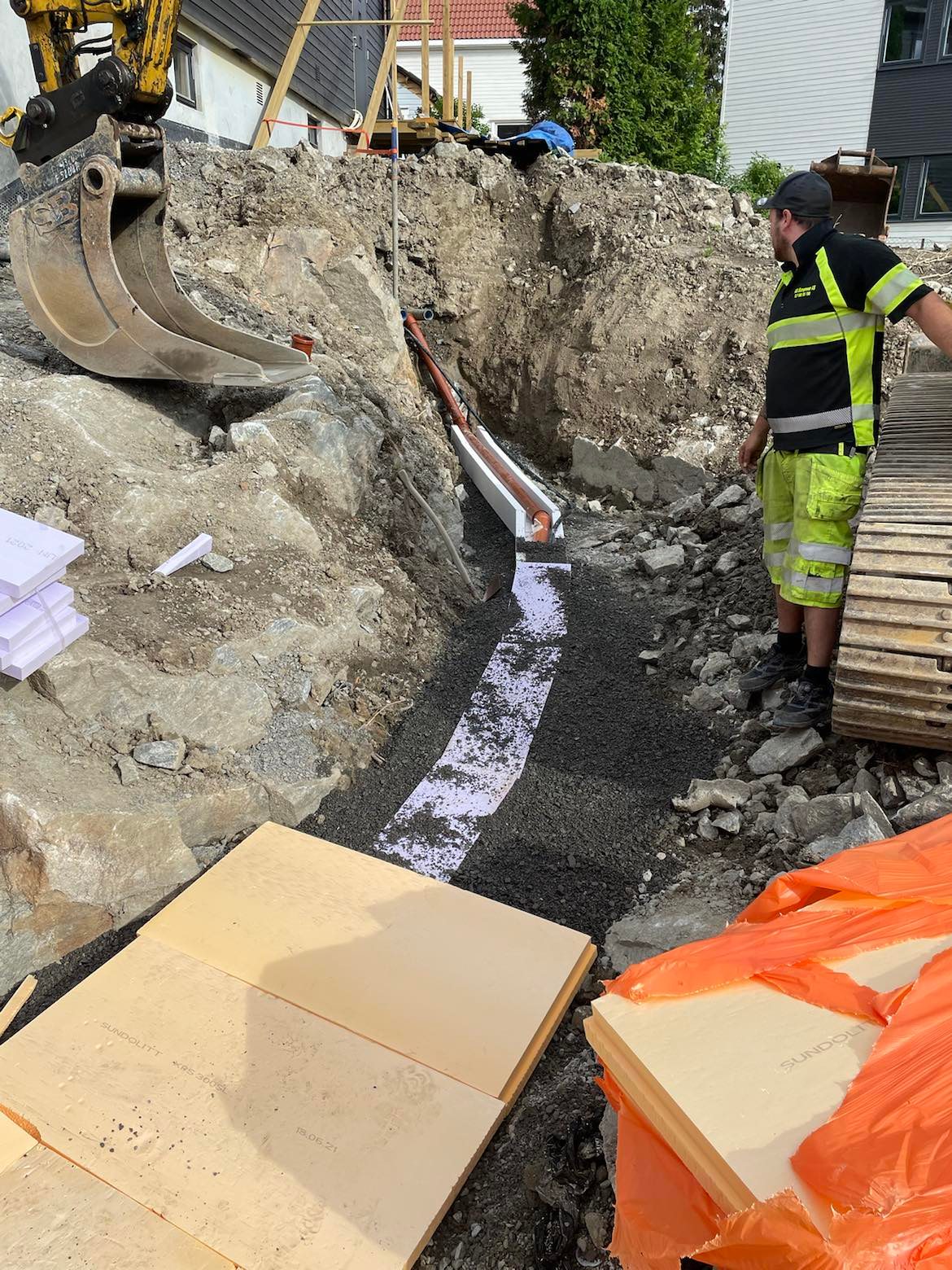 Utgraving/pigging av kjeller - Entreprenør Knut Ragnhildsløkken